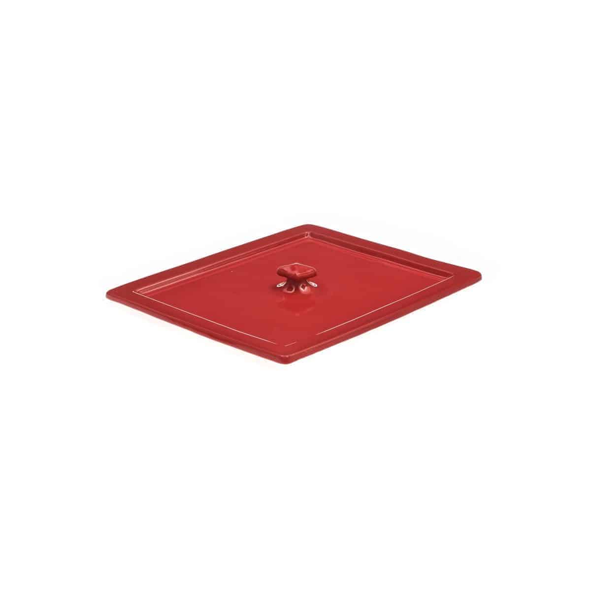 Red GN1/2 Lid - Primeware Ceramics