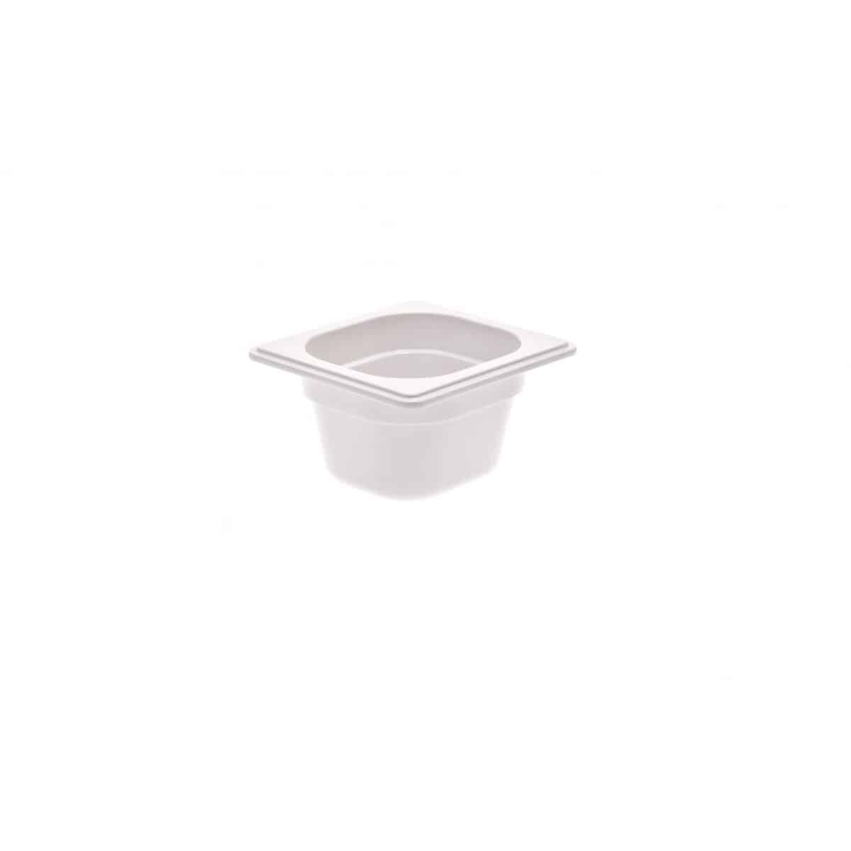 White Gastronorm 1/6 Container in 65mm - Primeware Ceramics