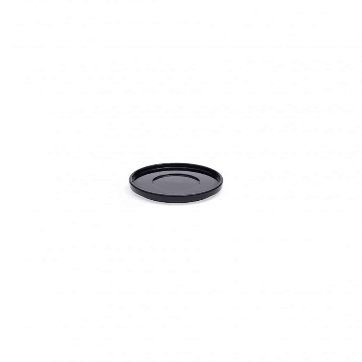 Black Large Round Lid - 20cm - Primeware Ceramics