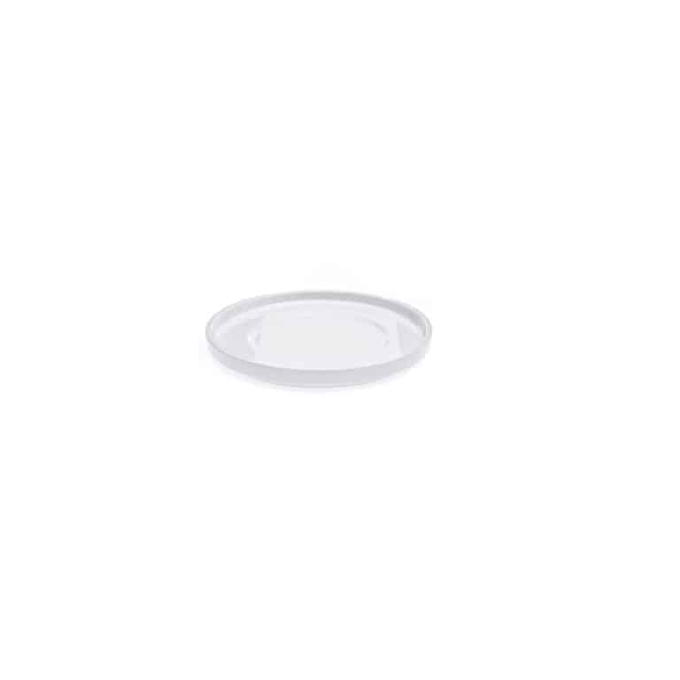 White Extra Large Round Lid - 25cm - Primeware Ceramics