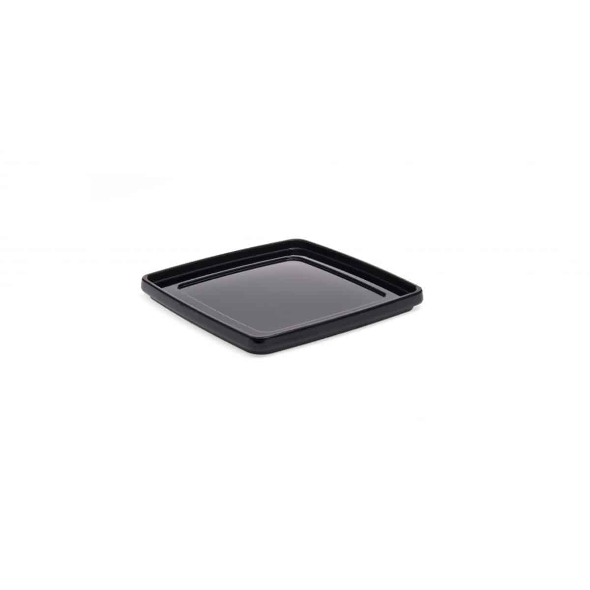 Black Extra Large Square Lid - 25cm - Primeware Ceramics