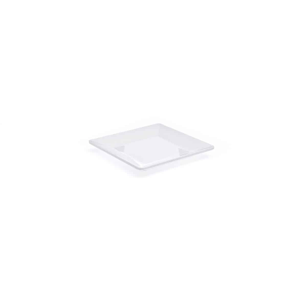 White Small Square Platter - 21cm - Primeware Ceramics