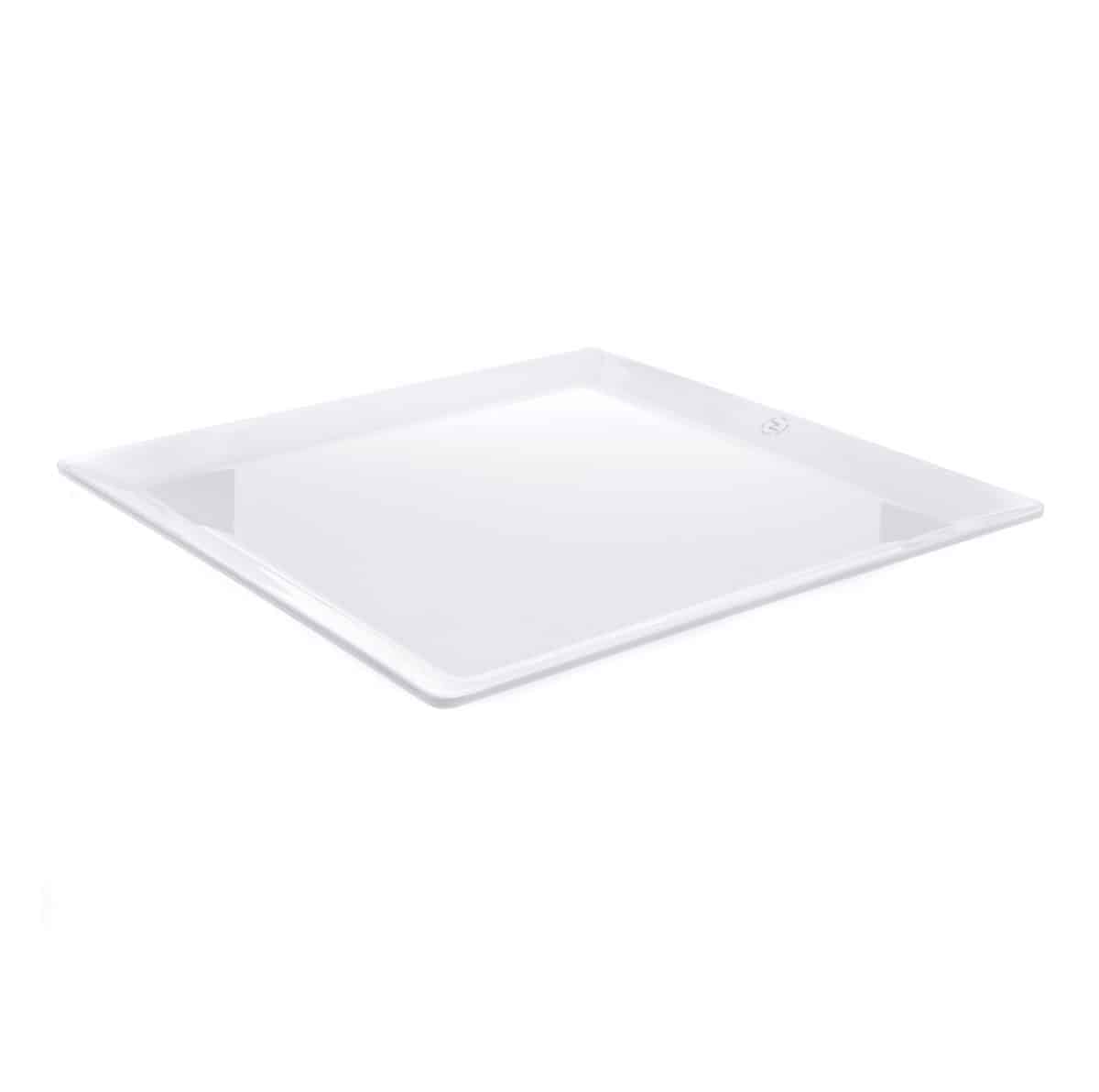 White Extra Large Square Platter - 51cm - Primeware Ceramics